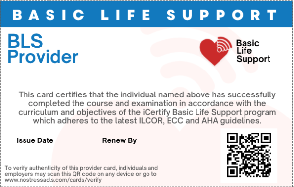 Basic Life Support – iCertify Telehealth Training and Education