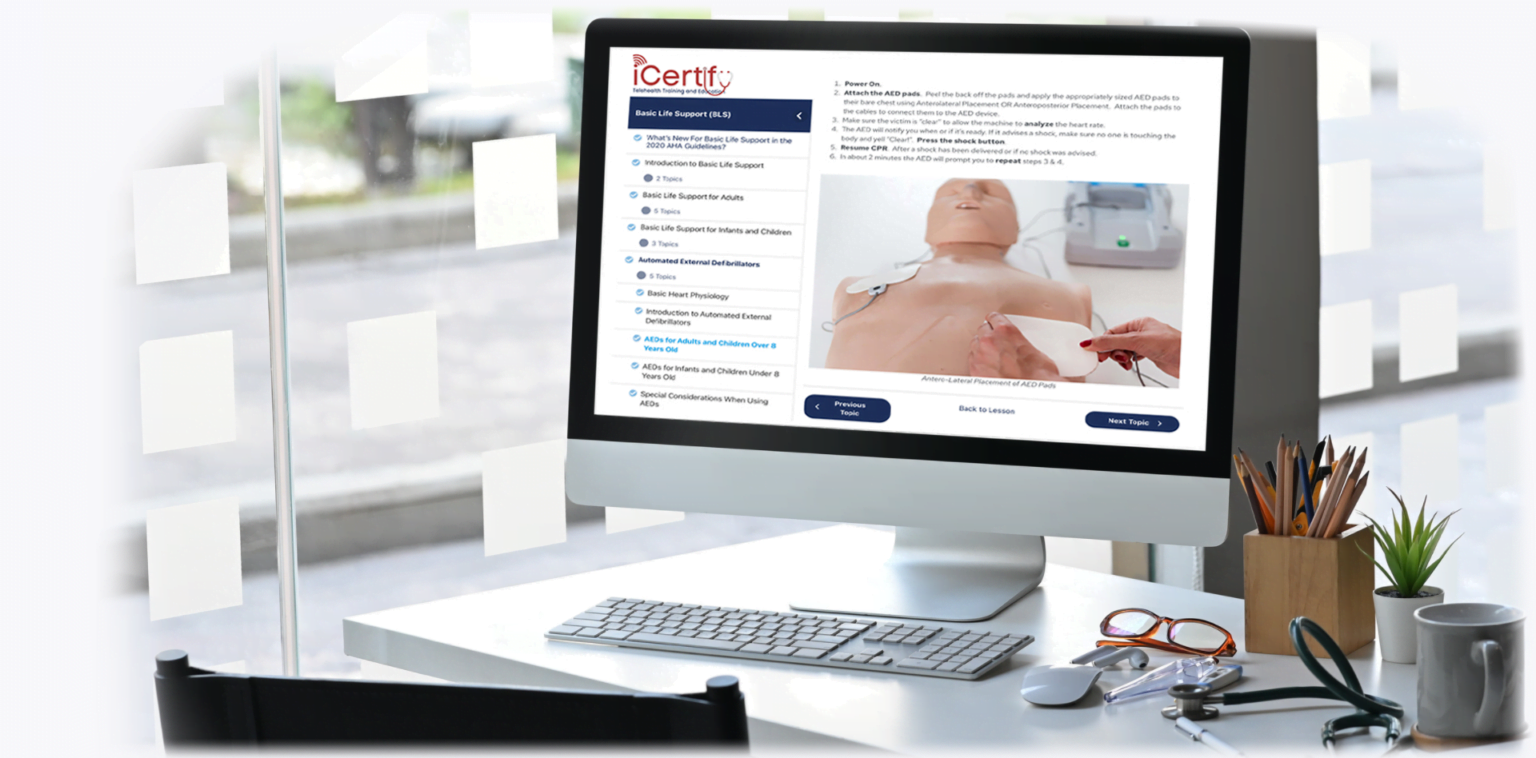 iCertify Telehealth Training and Education – Instant Online Certification Courses – ACLS BLS ...